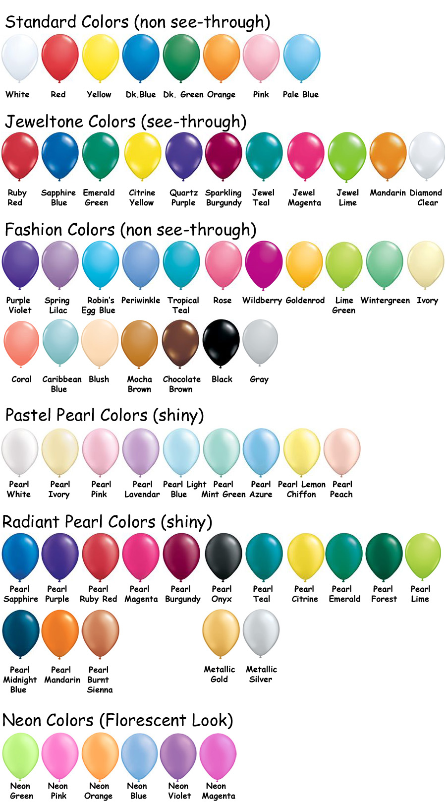 Bulk Inflated Balloon Pricing Color Charts Latex Color Chart bulk-inflated-balloon-pricing-color-charts-latex-color-chart