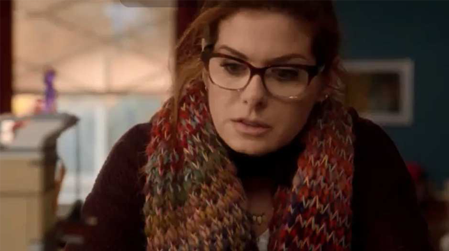 Debra Messing Wearing Face A Face Shade 2 Eyeglasses In The Mysteries Of Laura