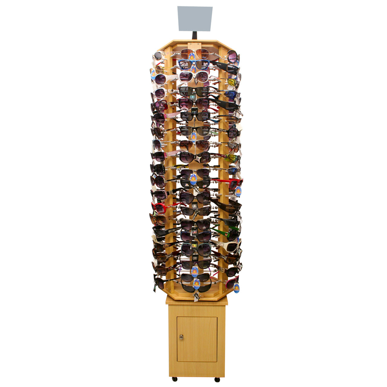 Rotating Sunglass Display Floor Model D5001 1 Pc Holds 114 Pair