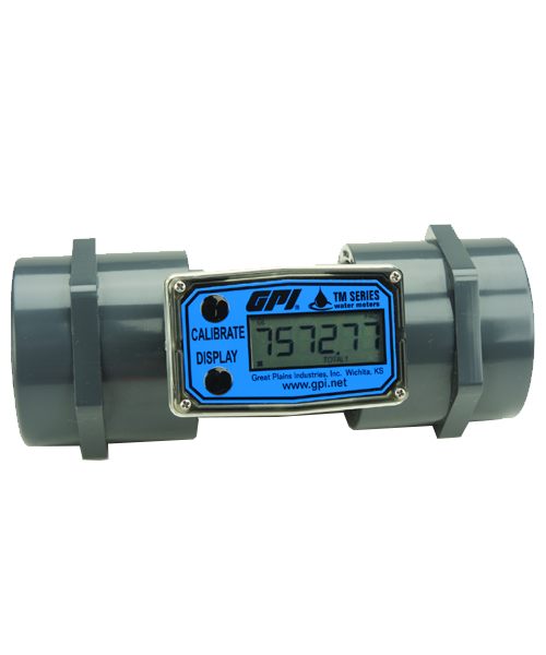 PVC 20 to 200 gpm Turbine 2 FNPT Electronic Flowmeter tillescenter Flow ...