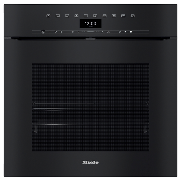 MIELE 60CM ARTLINE HANDLELESS OBSIDIAN BLACK PYROLYTIC OVEN - H7464BPX