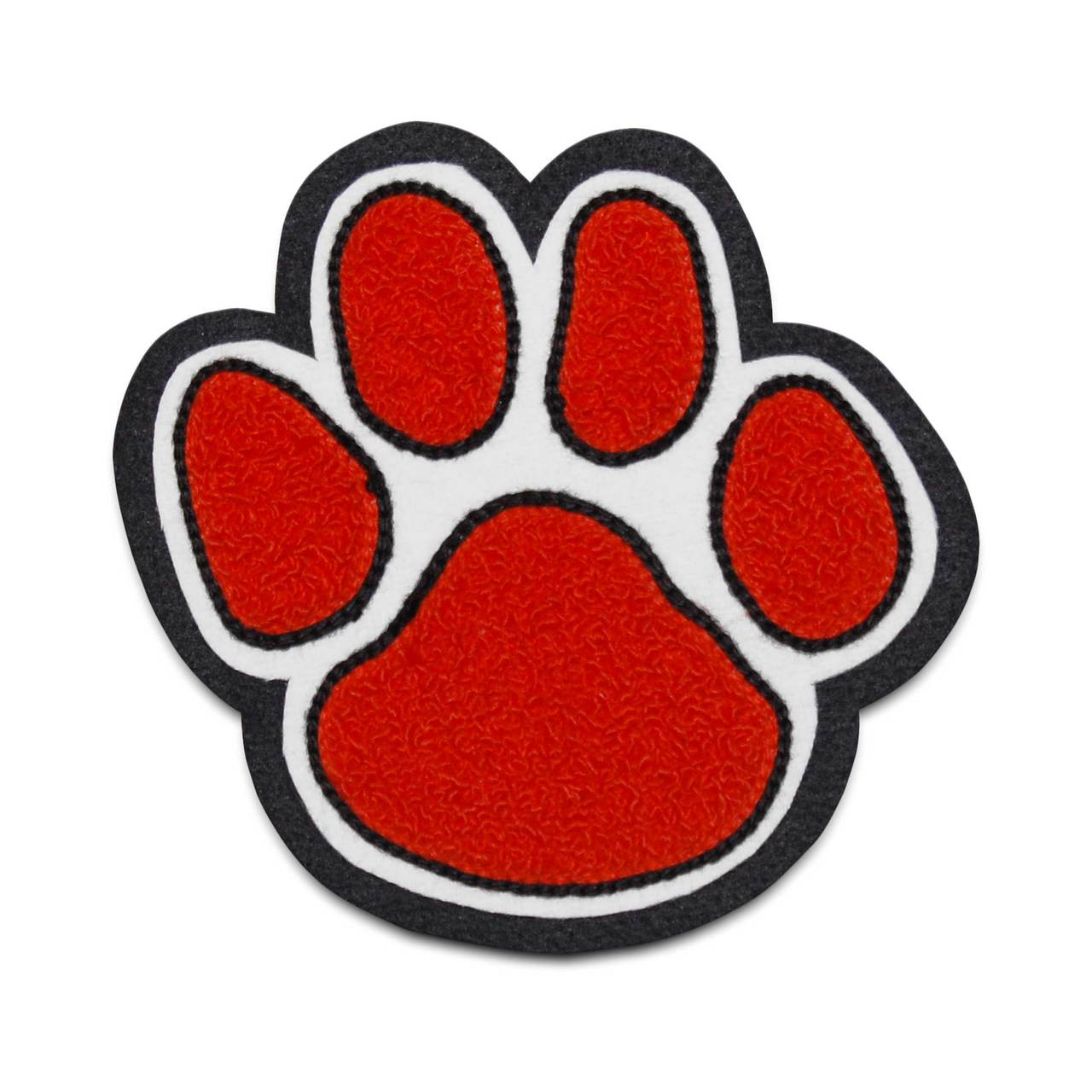 Red Tiger Paw Print