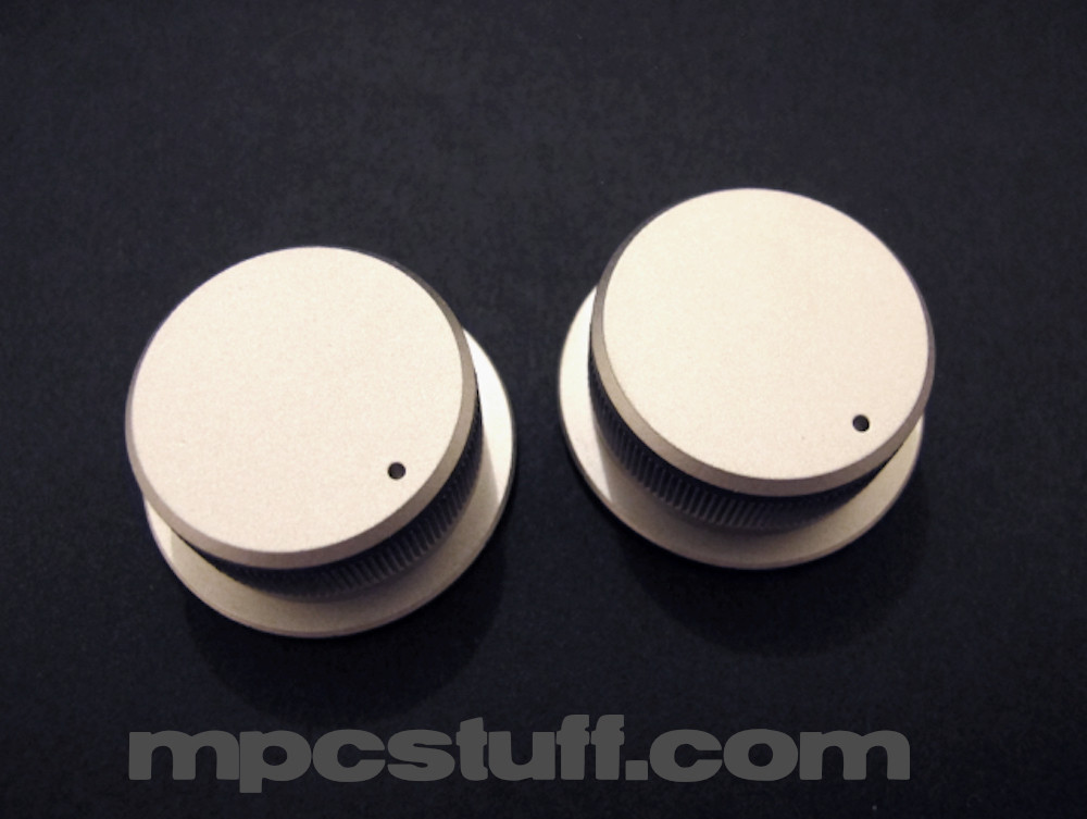 Aluminium Titanium Look Finish - Volume / Record Knob Set - Akai MPC 1000