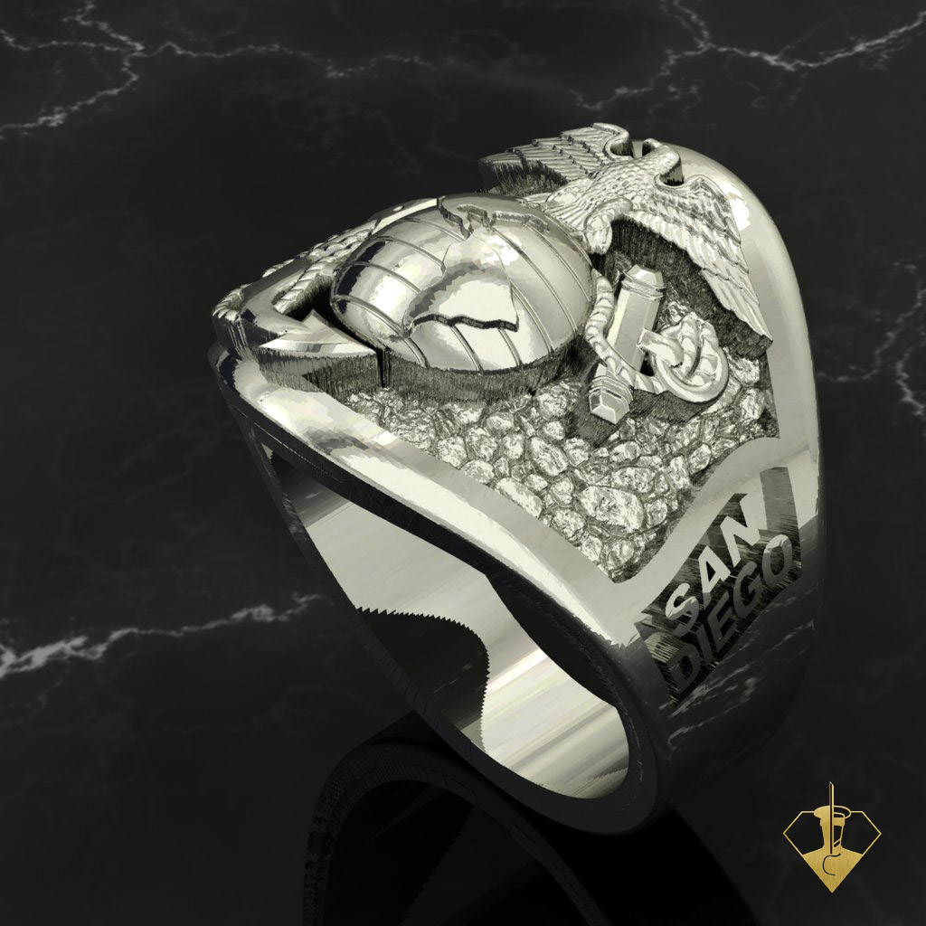 USMC San Diego Graduation Ring
