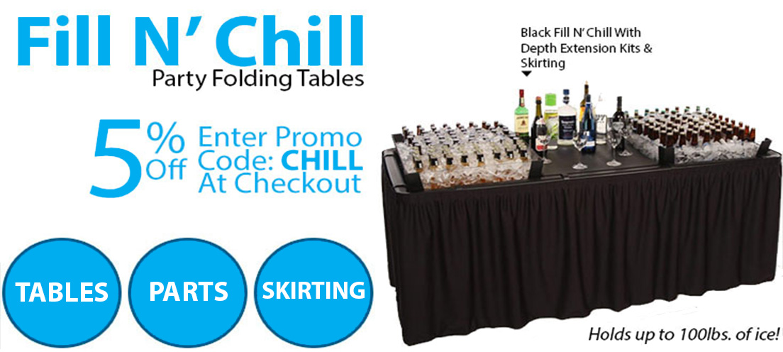 Fill N' Chill Tables | FoldingChairsandTables.com