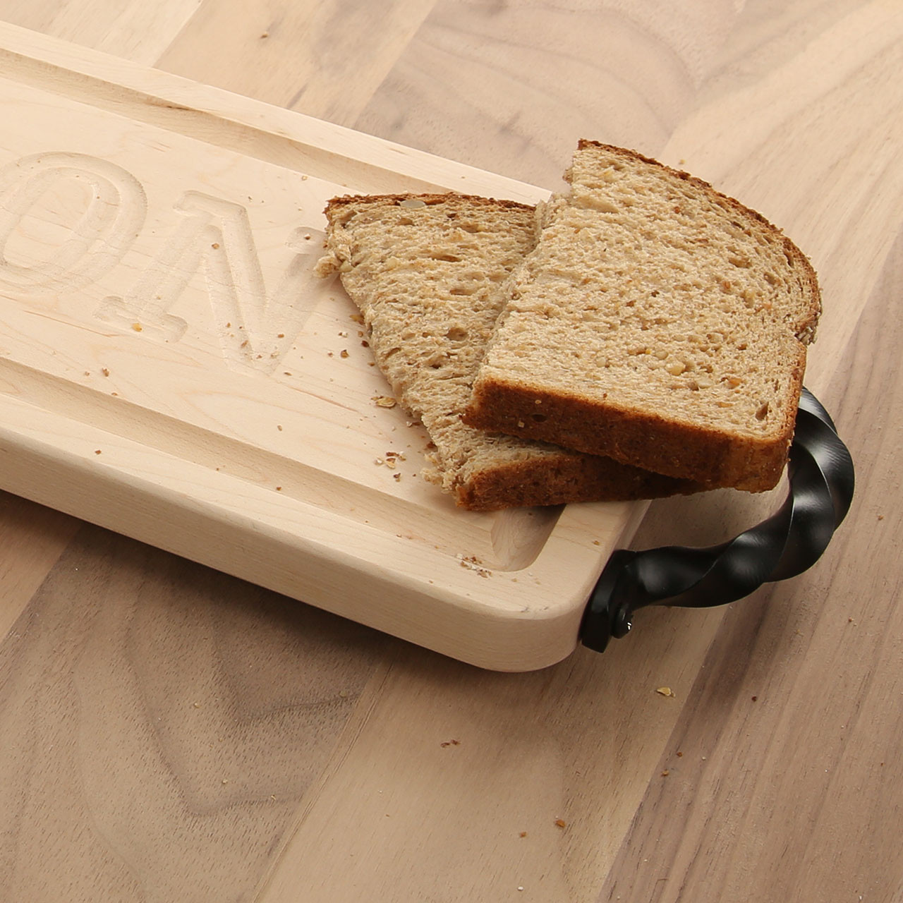 Personalized Carved Maple Bread Board - Cuttingboards.net- Bamboo ...