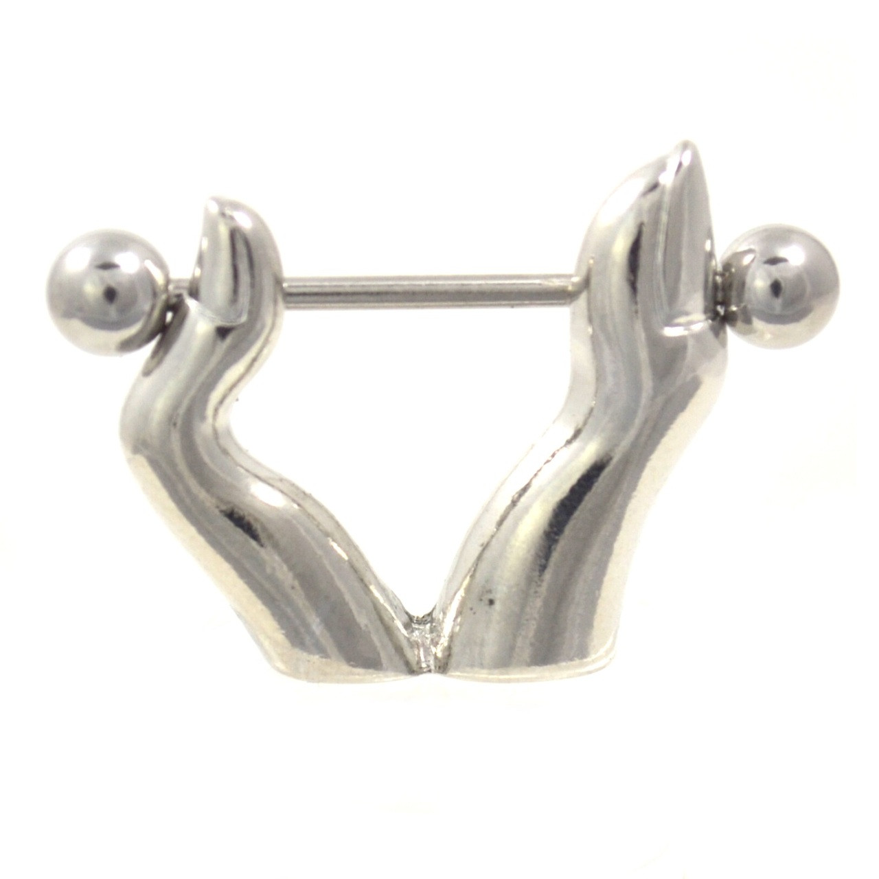 Dos Fingers Nipple Piercing Barbell 14g 78 Bodydazz