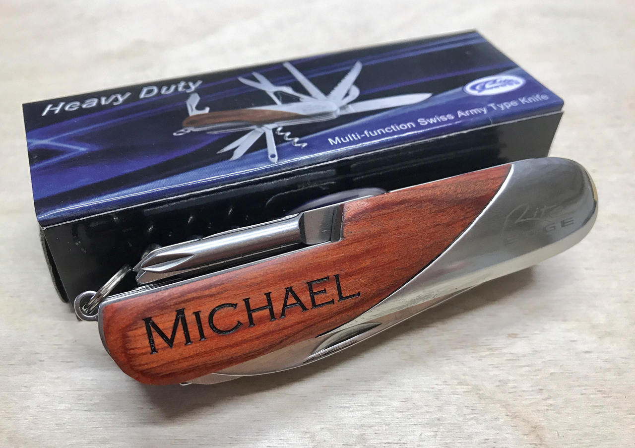 Personalized Multi Function Tool Pocket Knife - NorthStarEngraving