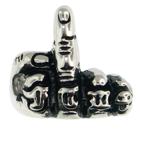Stainless Steel FTW Middle Finger Ring - keys love jewelry