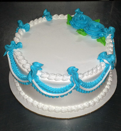 Model# 11014 - Round Cake Hoja con Hilo Deco - LGV Bakery