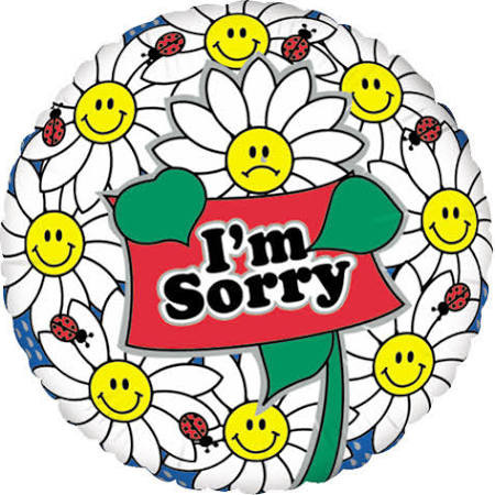 I'm Sorry Floral Themed Balloon - Portland Balloon Delivery