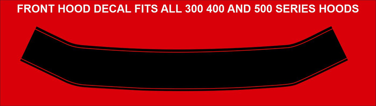 1994 AND UP FRONT HOOD DECAL FOR 300 400 AND 500 SERIES - Redo Your Horse