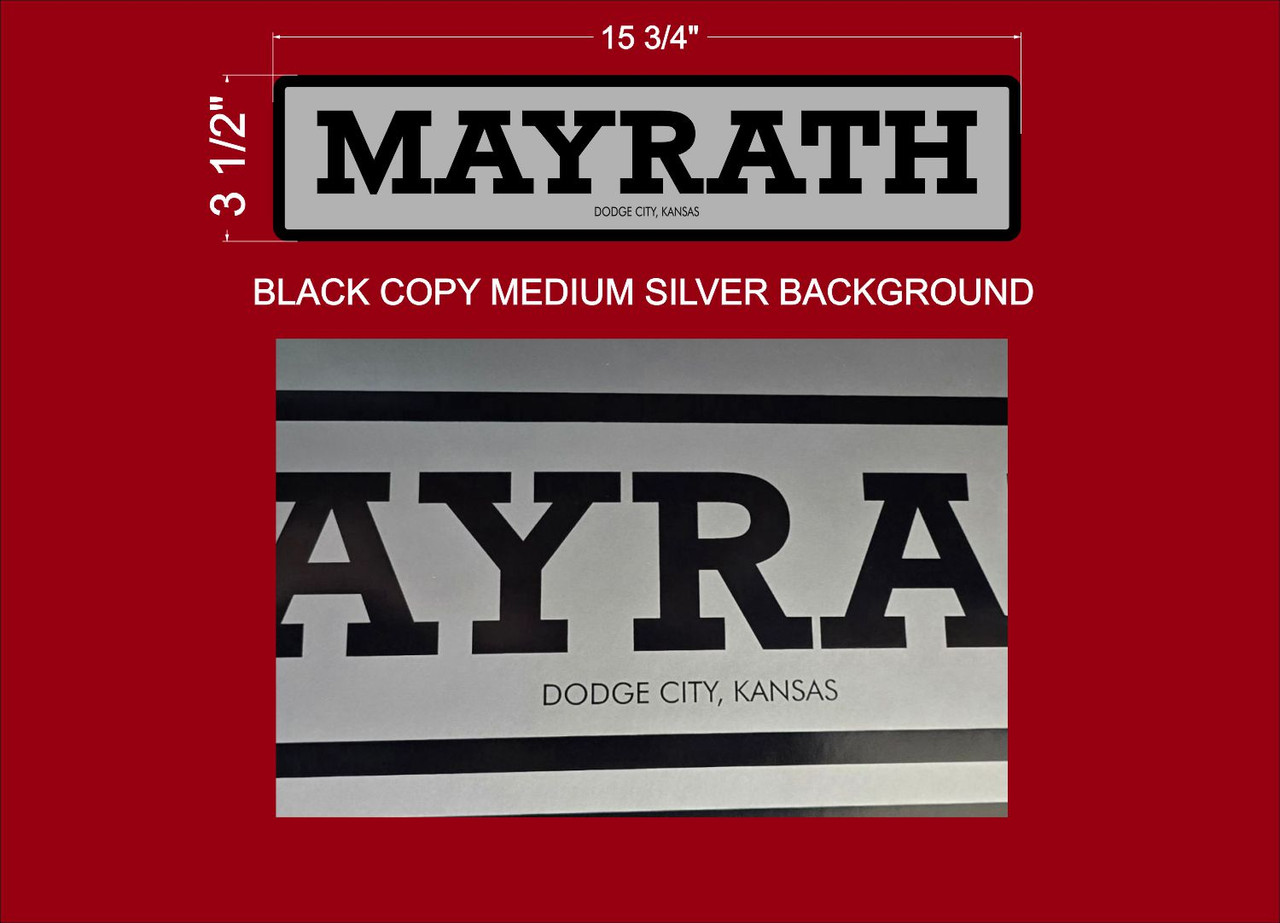 MAYRATH TRACTOR DECAL - Redo Your Horse