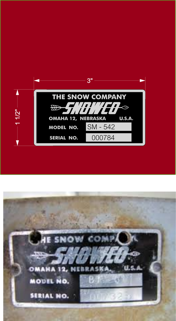 SNOWCO UTILITY TRAILER REPRODUCTION DECAL KIT - Redo Your Horse