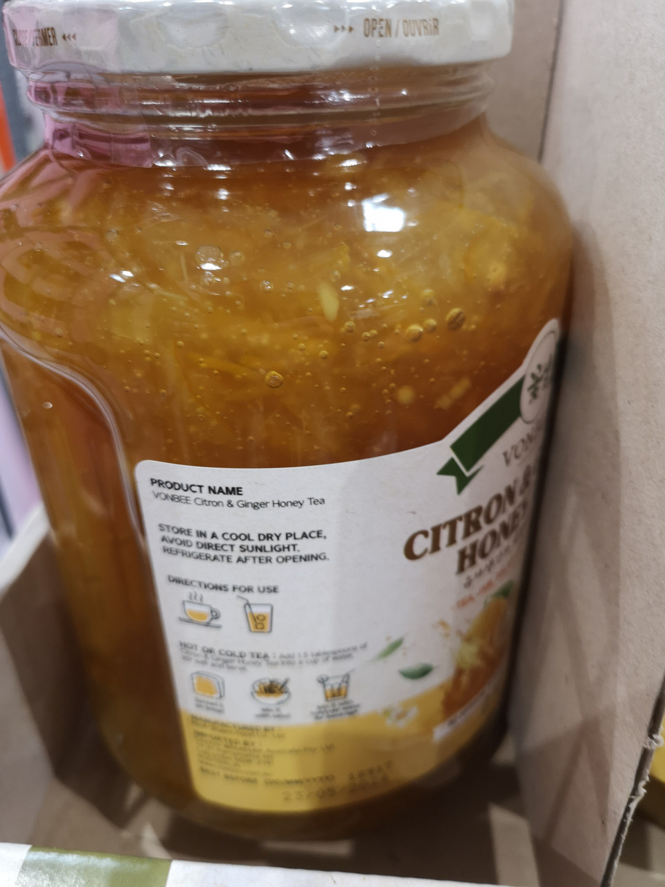 Vonbee Citron and Ginger Honey Tea 2kg - Fairdinks