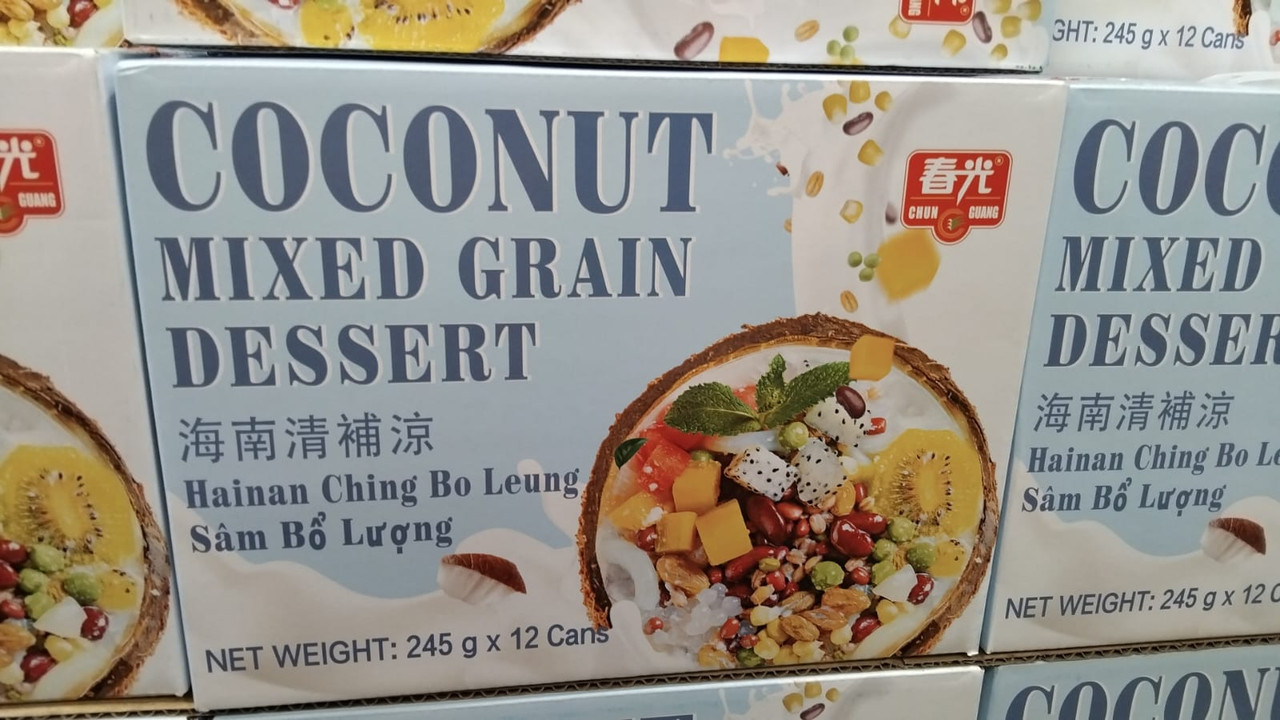 Chun Guang Coconut Coconut Grain Dessert 12 X 245g Fairdinks