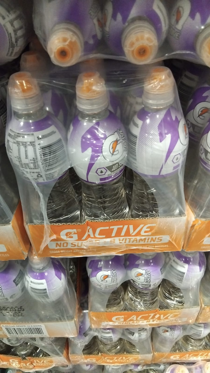Gatorade G-Active Grape 12 x 600ML - Fairdinks