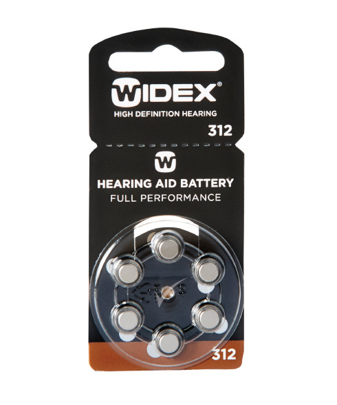 Widex Hearing Aid Batteries size 312 - Discounted at HEARING SAVERS