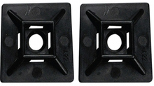 1in Square Cable Tie Mounts - 100 ct - SignLightingWorld.com