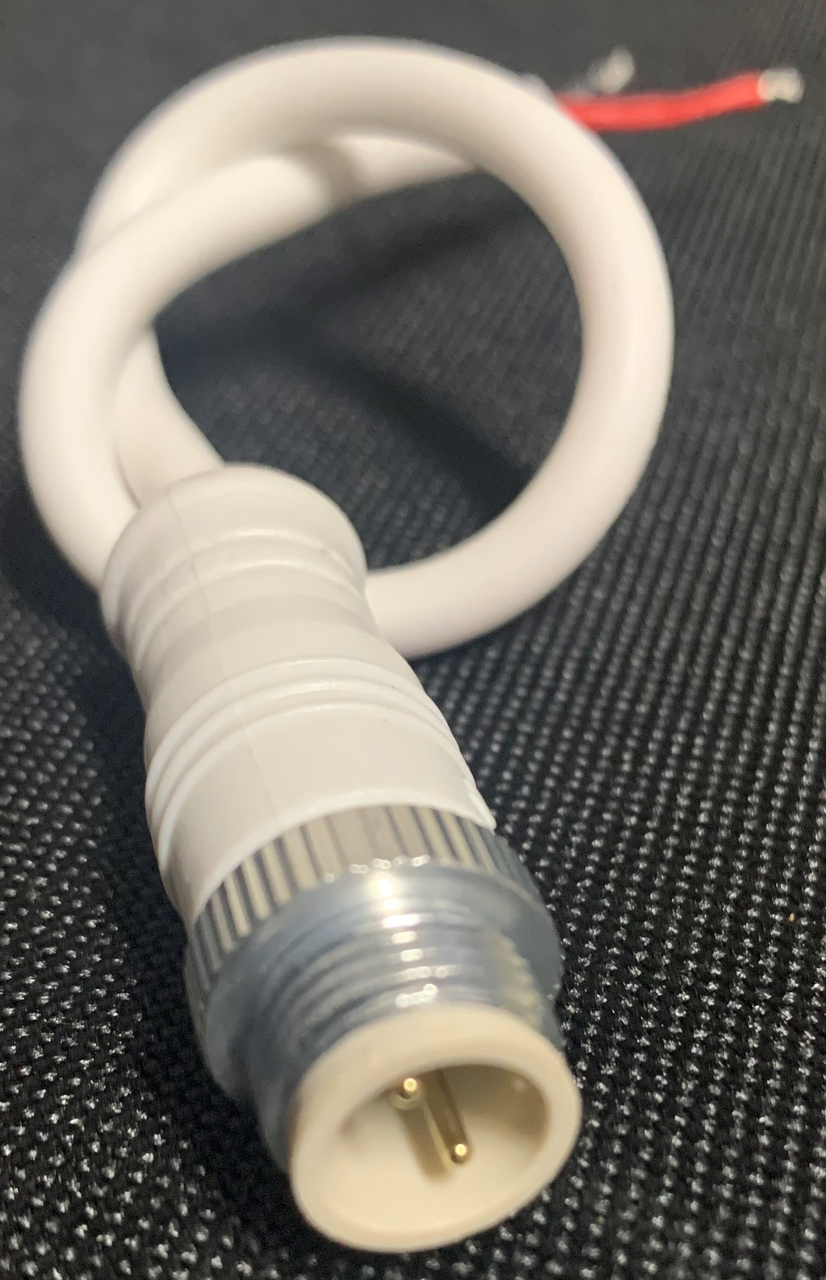 M12 Male Waterproof Connector with 2-wire Pigtail - www ...