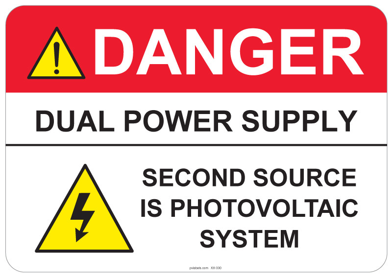 ANSI Solar Danger Sign 53-330