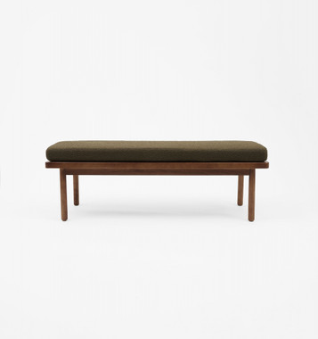 Scout, Bench, Khaki, Walnut