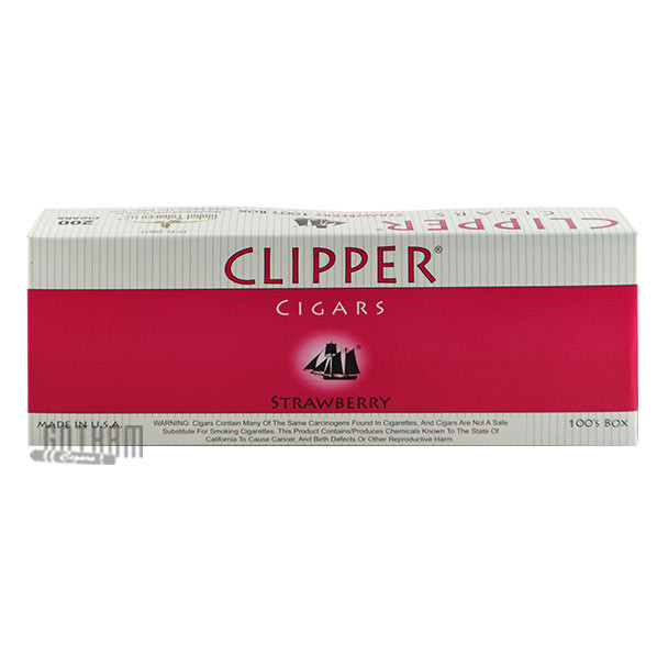 Clipper Filtered Cigars Strawberry 100's - Cigars | GothamCigars
