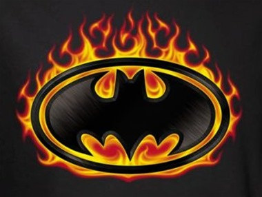 Flaming Batman Logo