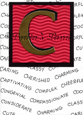 Letter C Birthday