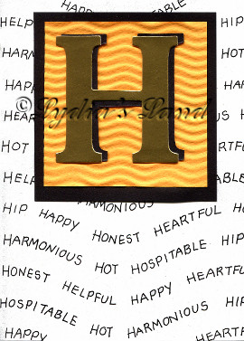 Letter H Birthday