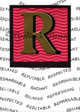 Letter R Birthday