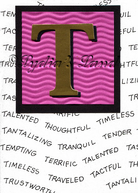 Letter T Birthday