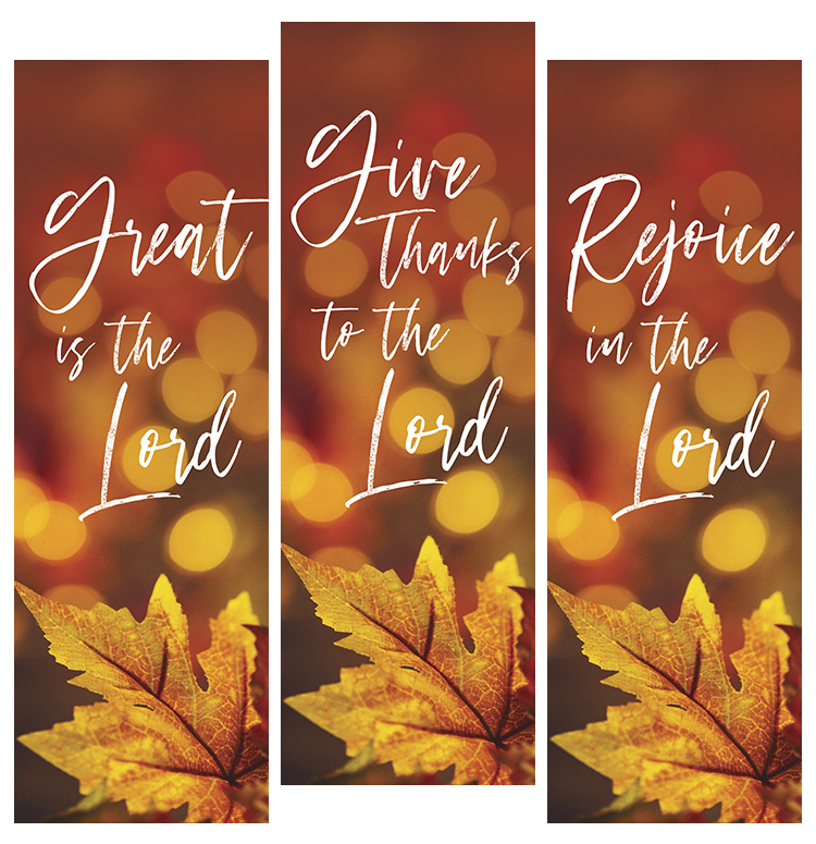 Indoor Fall Worship Banner | Church Banners.com