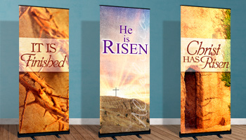 Easter Banners for Church | Banners, Feathers, Backdrops & More