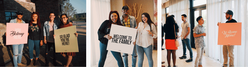 Handheld Signs | Welcome Signs | Church Hospitality