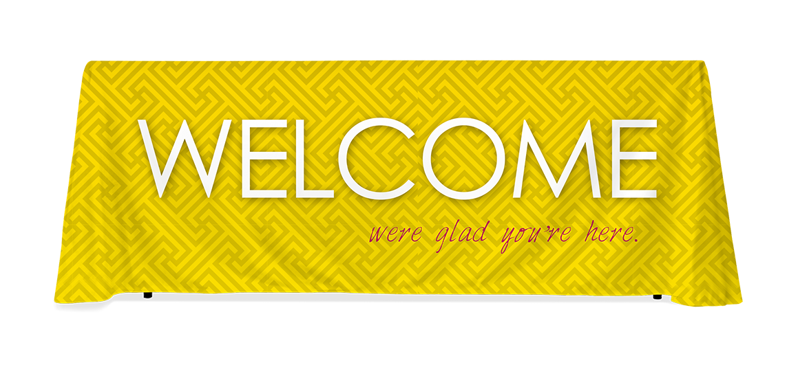 Yellow Welcome Pattern - TT081 - Church Banners .com