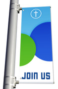 Welcome Light Pole Banners - Church Banners