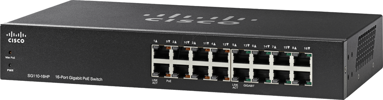 Cisco SG11016HP 16 Port PoE Gigabit - SILMICRO
