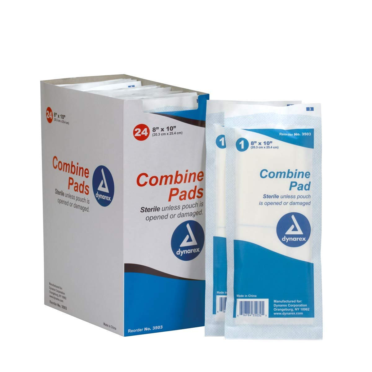 First Aid Only 90869 8"x10" Trauma Pad, 24 per Box