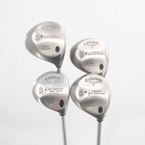 Callaway Big Bertha S2H2 War Bird Wood Set 1,3,5,7 Graphite Regular G ...