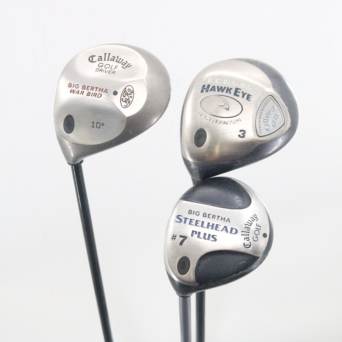 Callaway Hawkeye/ War Bird/ Steelhead Wood Set 1,3,7 Graphite Stiff LH ...