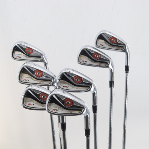 TaylorMade R11 Iron Set 4-P Steel KBS 90 Shaft Stiff Flex Right-Hand J ...