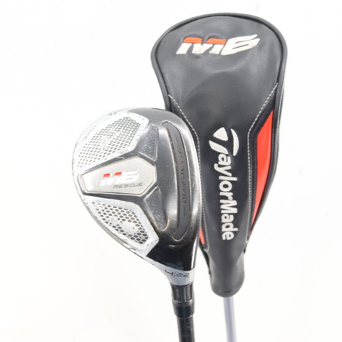 TaylorMade M6 Rescue 4 Hybrid 22 Deg Graphite Atmos Regular Right Hand ...