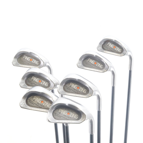 Ping Zing Iron Set 5-W,L Orange Dot Graphite Aldila 101 Regular Flex J ...