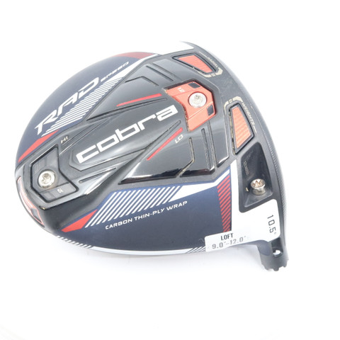 Cobra Rad Speed Radspeed Driver 10.5 Deg Right-Hand HEAD CLUBHEAD ONLY ...