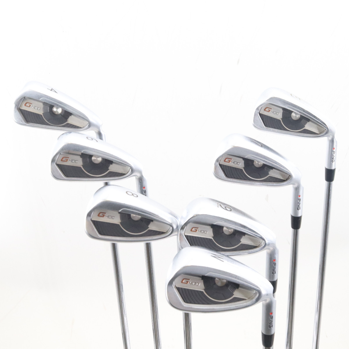 PING G400 Iron Set 4-W Red Dot Steel AWT 2.0 Steel Shaft Regular Flex G ...