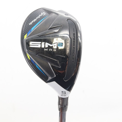TaylorMade SIM2 Max Rescue 5 Hybrid 25 Degrees Graphite Senior Flex RH ...
