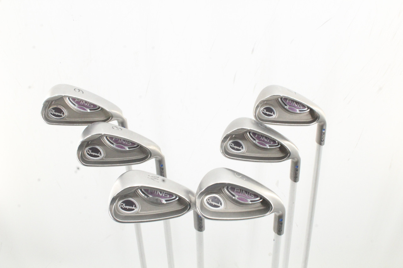 Ping Rhapsody Iron Set 6-W,S Blue Dot Graphite ULT 129 Ladies Flex J ...