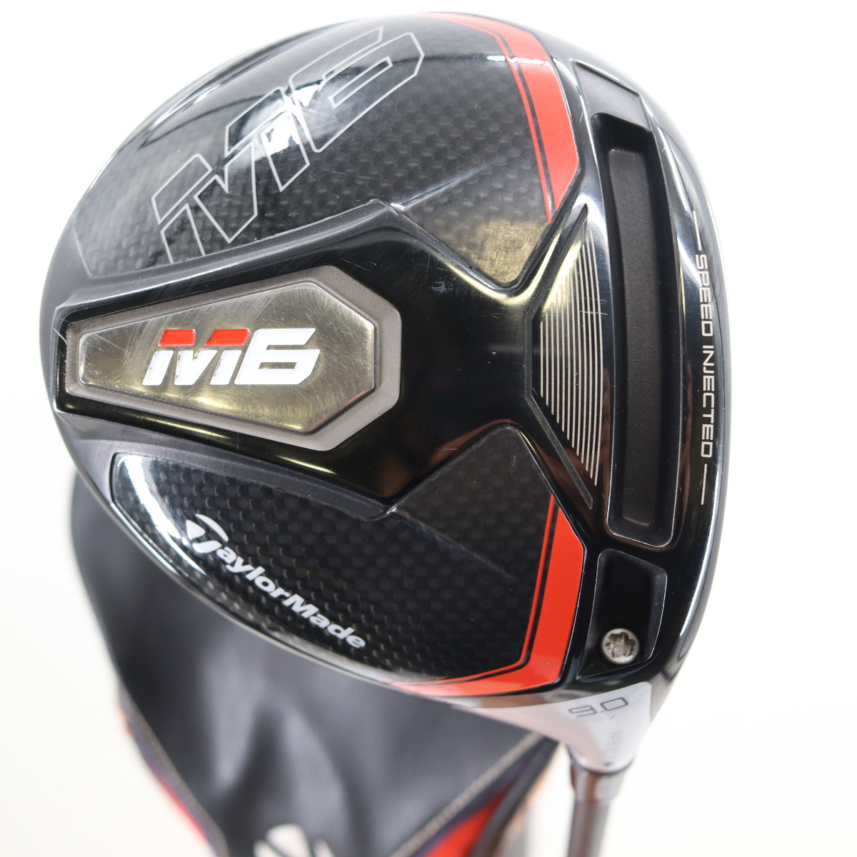 TaylorMade M6 Driver 9.0 Degrees Graphite Stiff Flex RH Headcover P ...