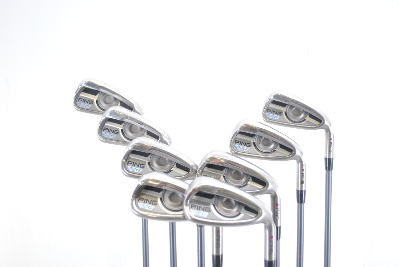 Ping GMax K1 Iron Set 4-W,U Red Dot Graphite CFS 80 Stiff Right-Hand G-116048 - Mr Topes Golf